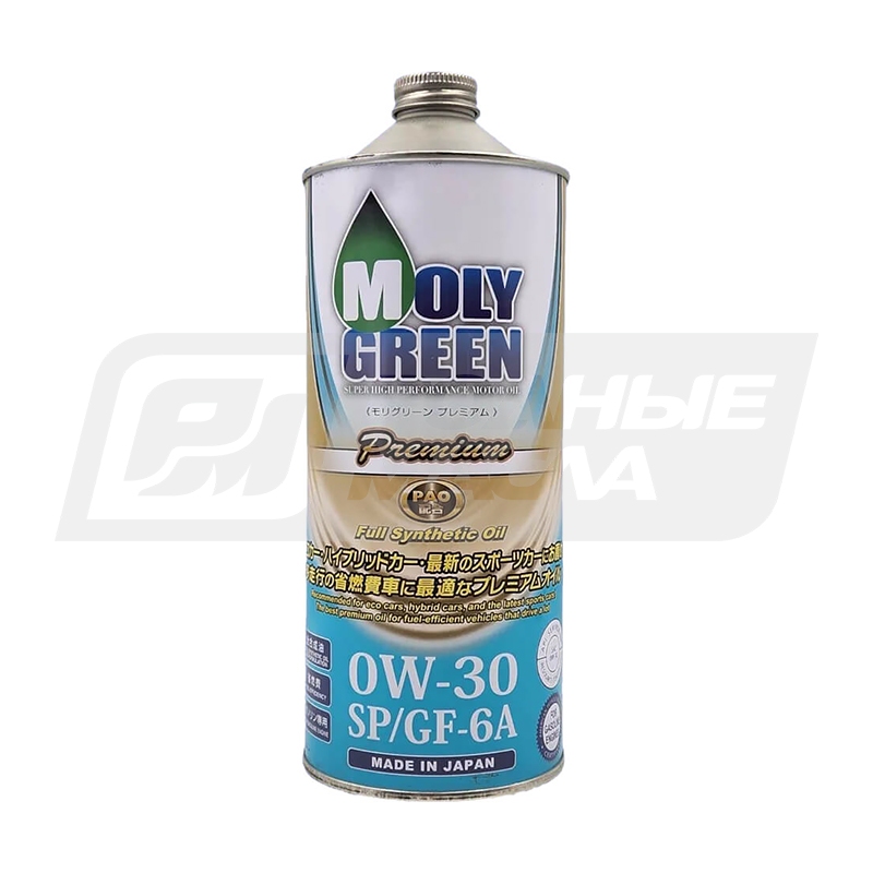 Моторное масло MOLYGREEN Premium 0W30 SP/GF-6A, 1л 0470184 в ...